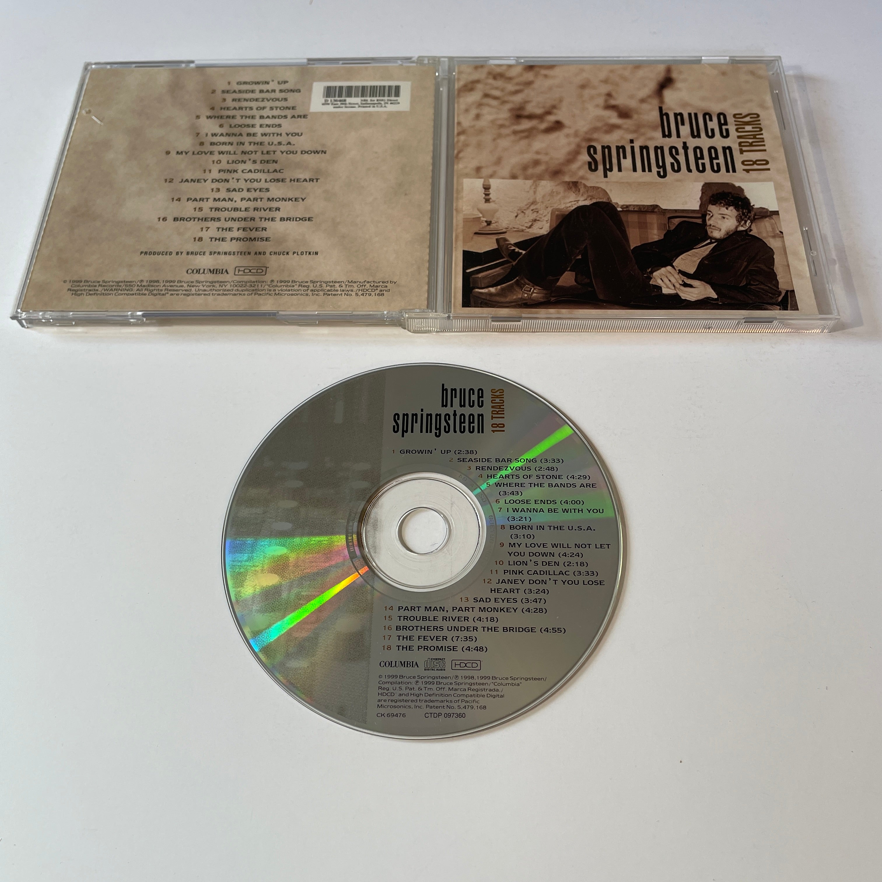 Bruce Springsteen 18 Tracks Used CD VG+\VG+ – Slow Turnin Vinyl