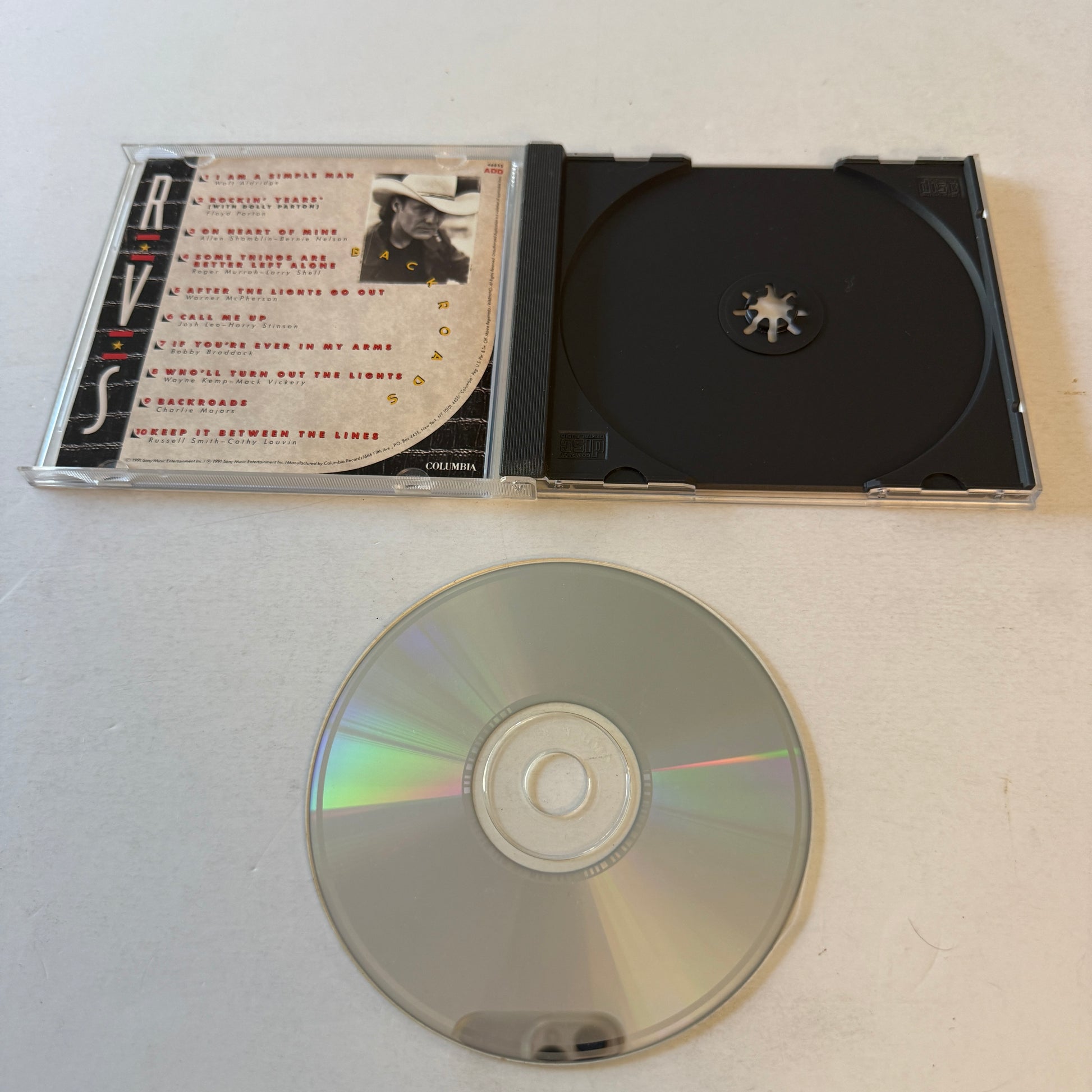 Ricky Van Shelton Backroads Used CD VG+\VG+ – Slow Turnin Vinyl