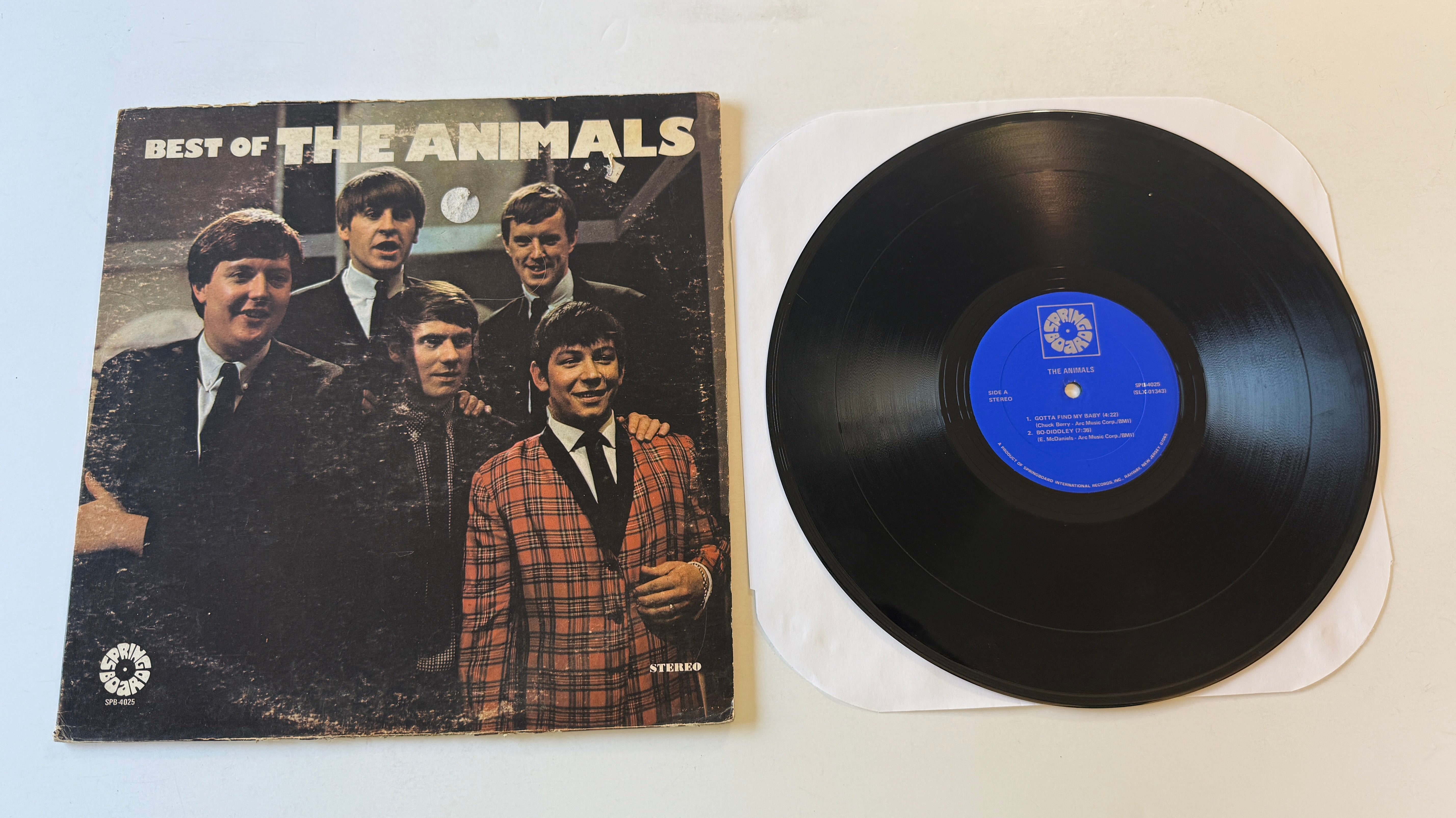 The Animals Best Of The Animals Used Vinyl LP VG+\G – Slow Turnin Vinyl