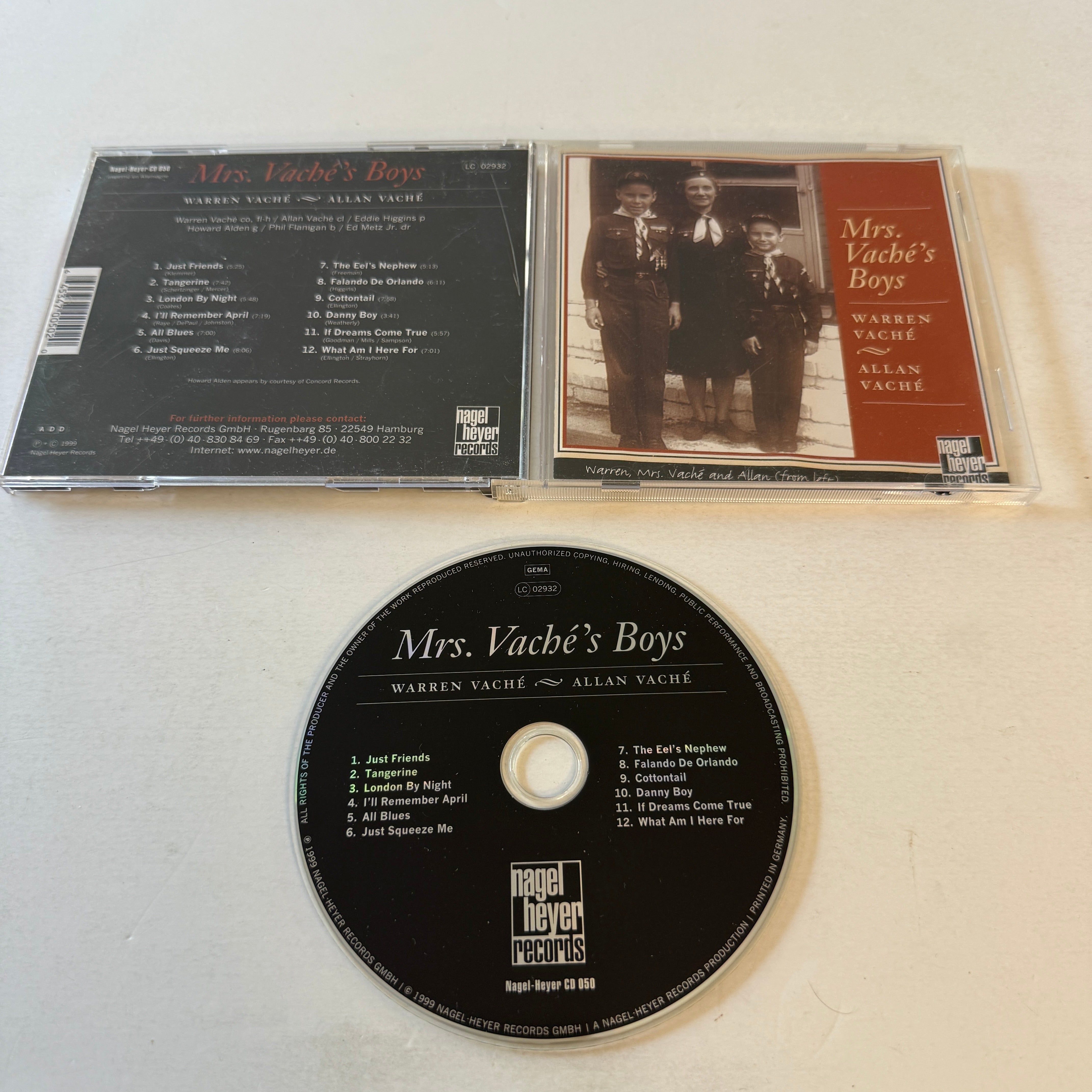 Warren Vaché Mrs. Vaché's Boys Used CD VG+\VG+ – Slow Turnin Vinyl