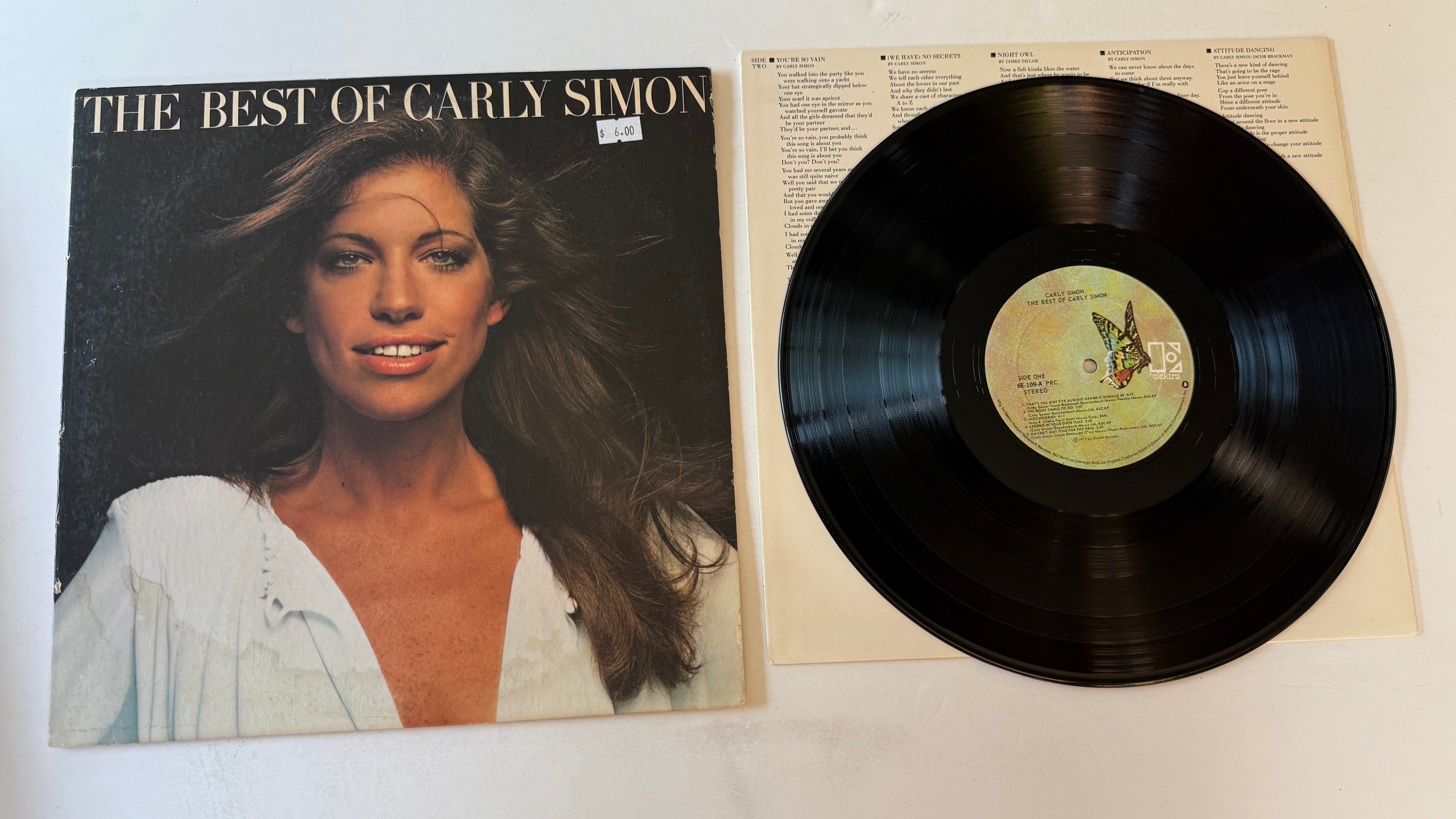 Carly Simon The Best Of Carly Simon Used Vinyl LP VG+\VG – Slow Turnin ...