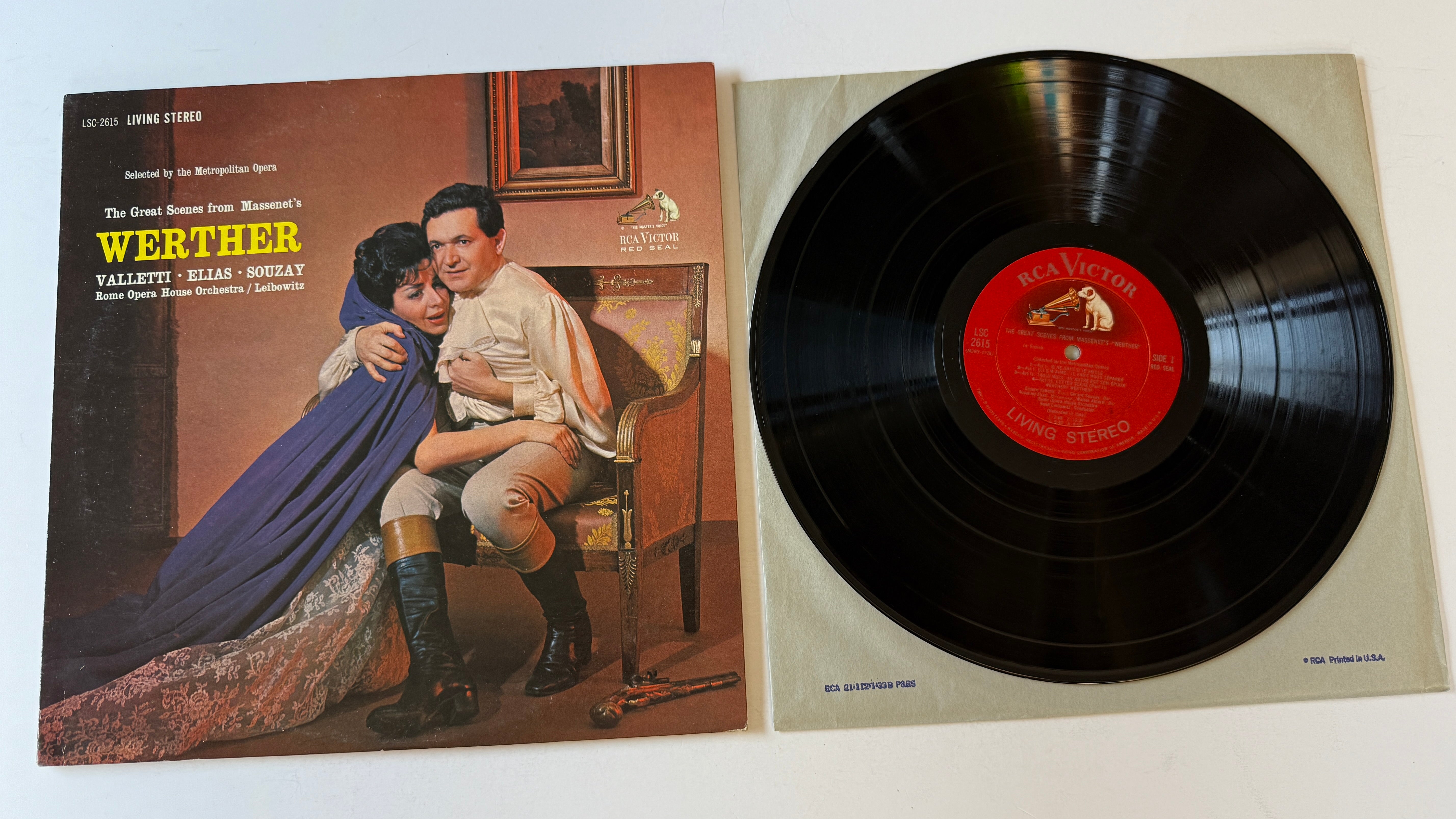 Jules Massenet The Great Scenes From Massenet's Werther Used Vinyl LP ...