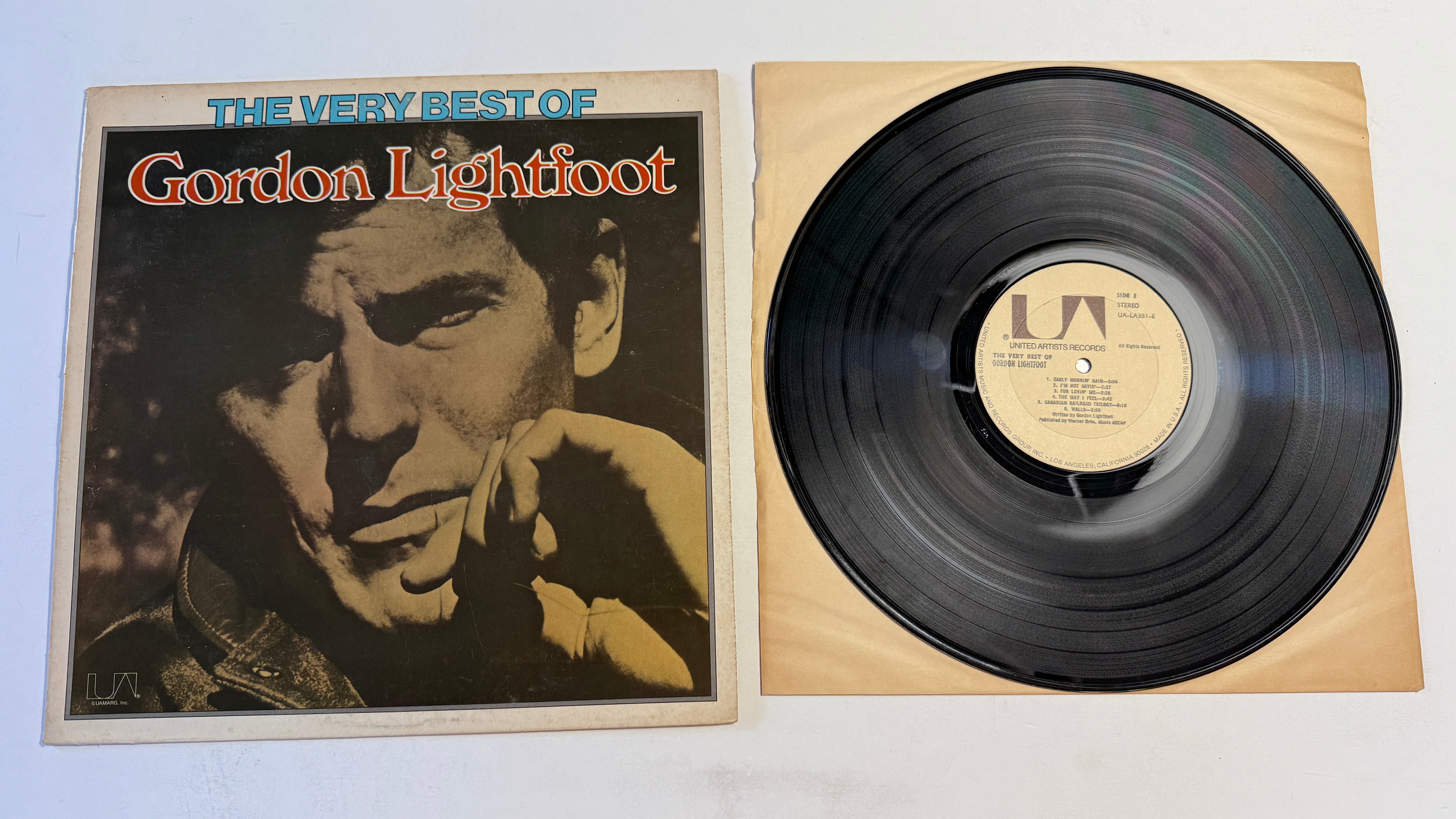 Gordon Lightfoot The Very Best Of Gordon Lightfoot Used Vinyl LP VG+\V ...