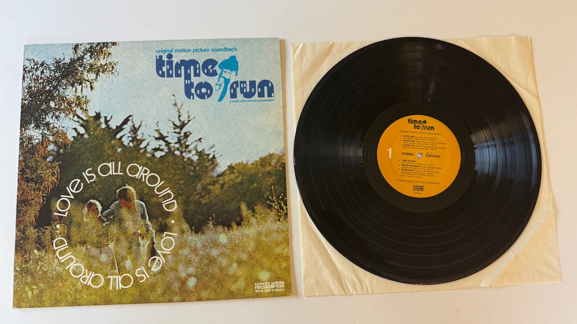 Tedd Smith Time To Run (Original Soundtrack) Used Vinyl LP VG+\VG ...